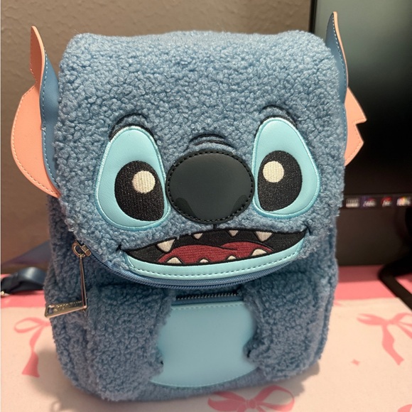 Loungefly | Bags | Loungefly Blue Furry Character Backpack | Poshmark